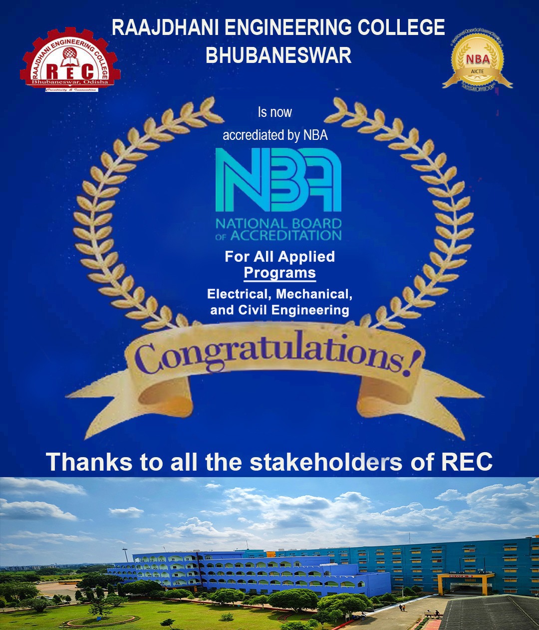 Raajdhani Engineering College | REC | Best Private Engineering College ...